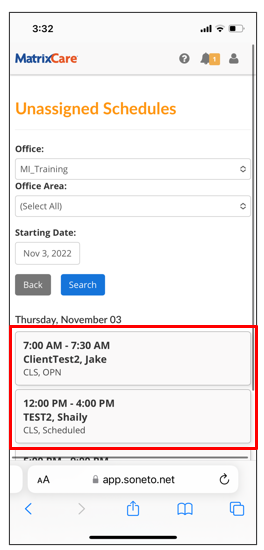 MatrixCare: Viewing Unassigned Shifts as a Caregiver – Help at Home ...