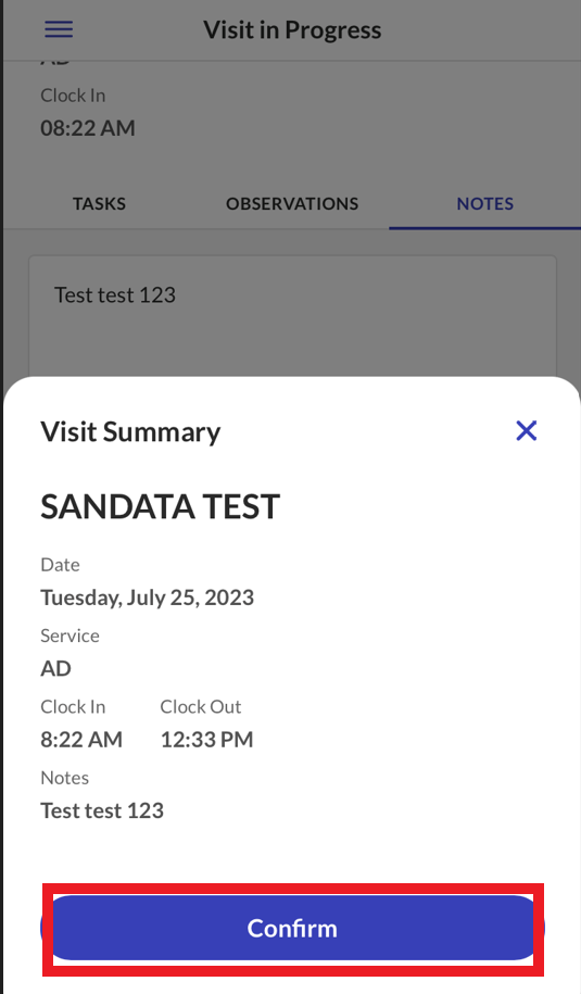 Sandata: Clocking out via Mobile App – Help at Home Knowledge Center