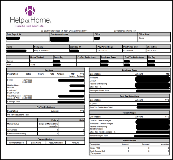 Viewing Pay Stubs (Payslips) for Caregivers – Help at Home Knowledge Center